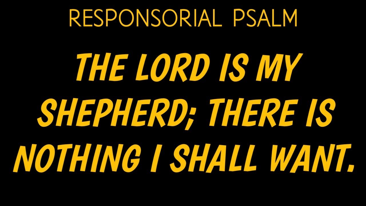 Responsorial Psalm March 22 2020 YouTube