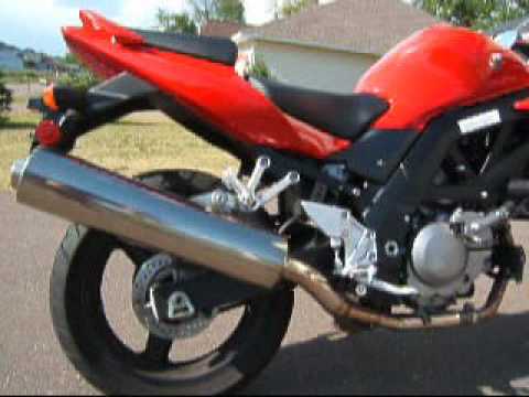 2006 Suzuki SV650S 990D0-17G20-YHH Marble Rakis Red - YouTube