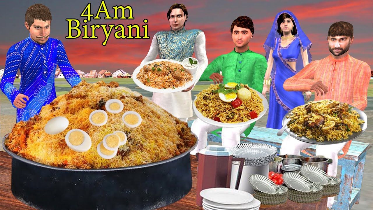 4am Chicken Biryani Tasty Chicken Kebab Biryani Street Food Hindi ...