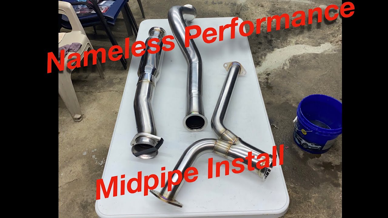 2018 Subaru WRX STI Nameless Performance Mid pipe Exhaust Install - YouTube