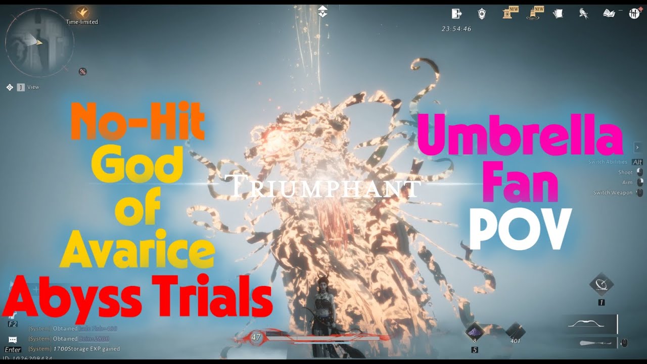 No-Hit God of Avarice (Abyss Trials) | Umbrella Fan POV | Where Winds ...