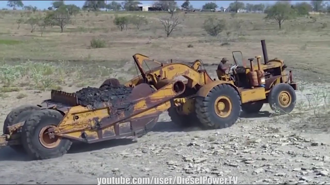 CAT 416C & DW20 SCRAPER MUD HAULING!!! - YouTube