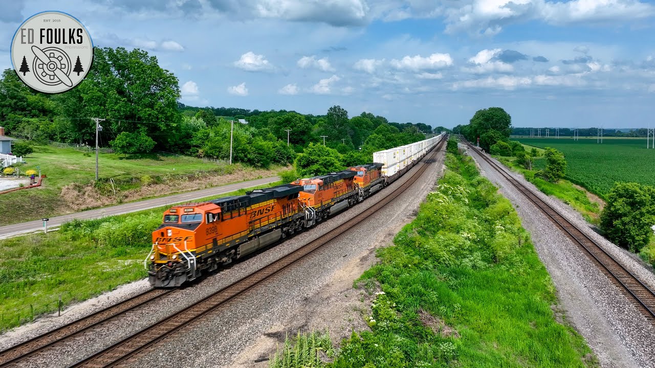 CA Junction Action west and eastbound double stacks; second makes main 2 to main 3 transition ...