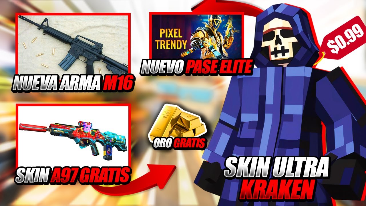 NUEVA ARMA M16, SKIN GRATIS, ORO GRATIS, NUEVO PASE ELITE / TODO LO QUE ...