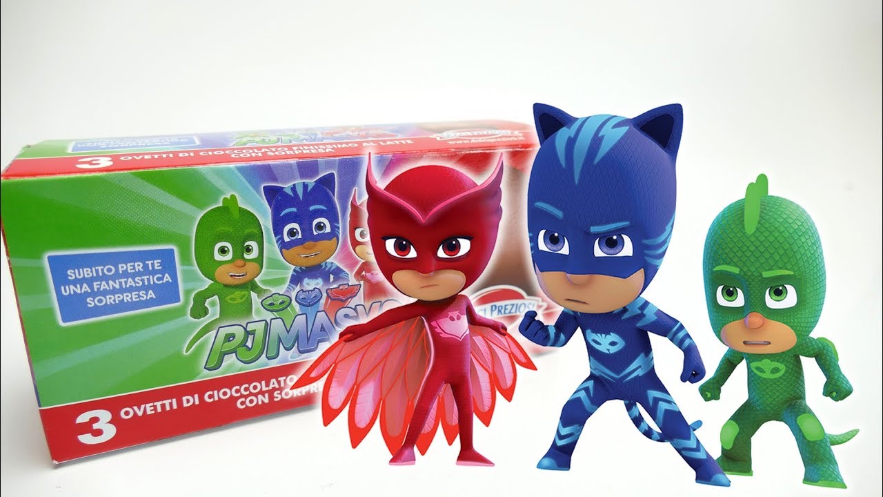 PJ Mask Surprise EGG Box Unboxing for Boys and Girls - YouTube
