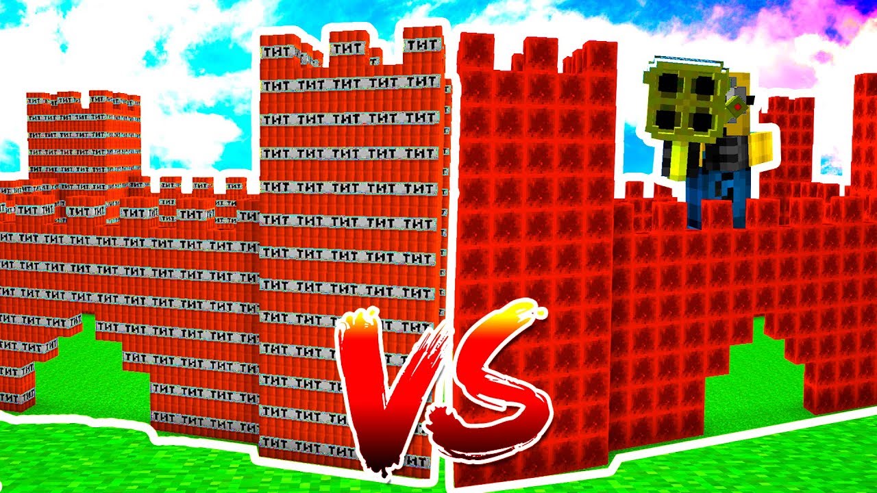 CASTILLO DE TNT VS CASTILLO DE REDSTONE | CONSTRUCCIONES DE YOUTUBERS ...
