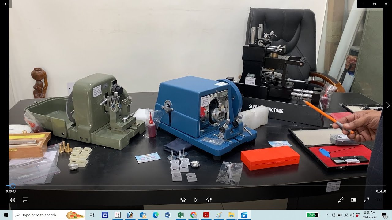 How to use Abron Microtomes Rotary Precision Sledge for tissue cut ...