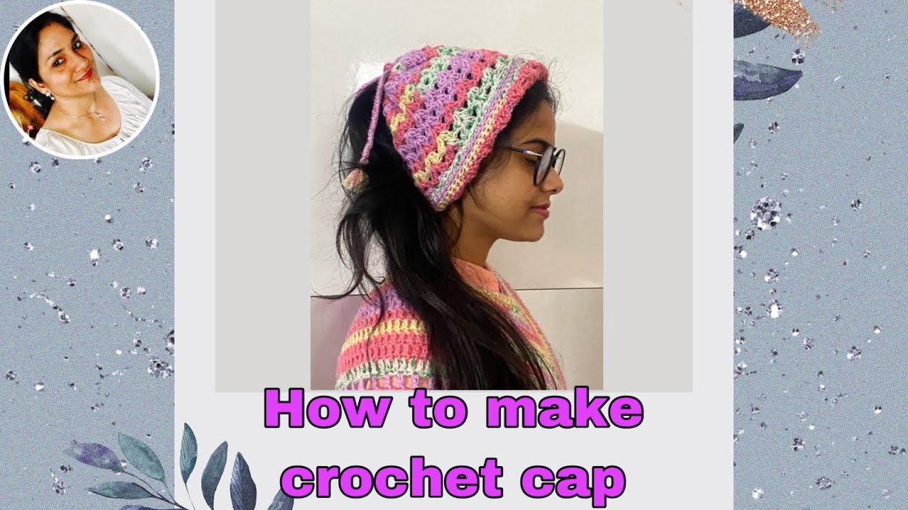 How to make crochet open cap//crochet cap//easy crochet cap - YouTube
