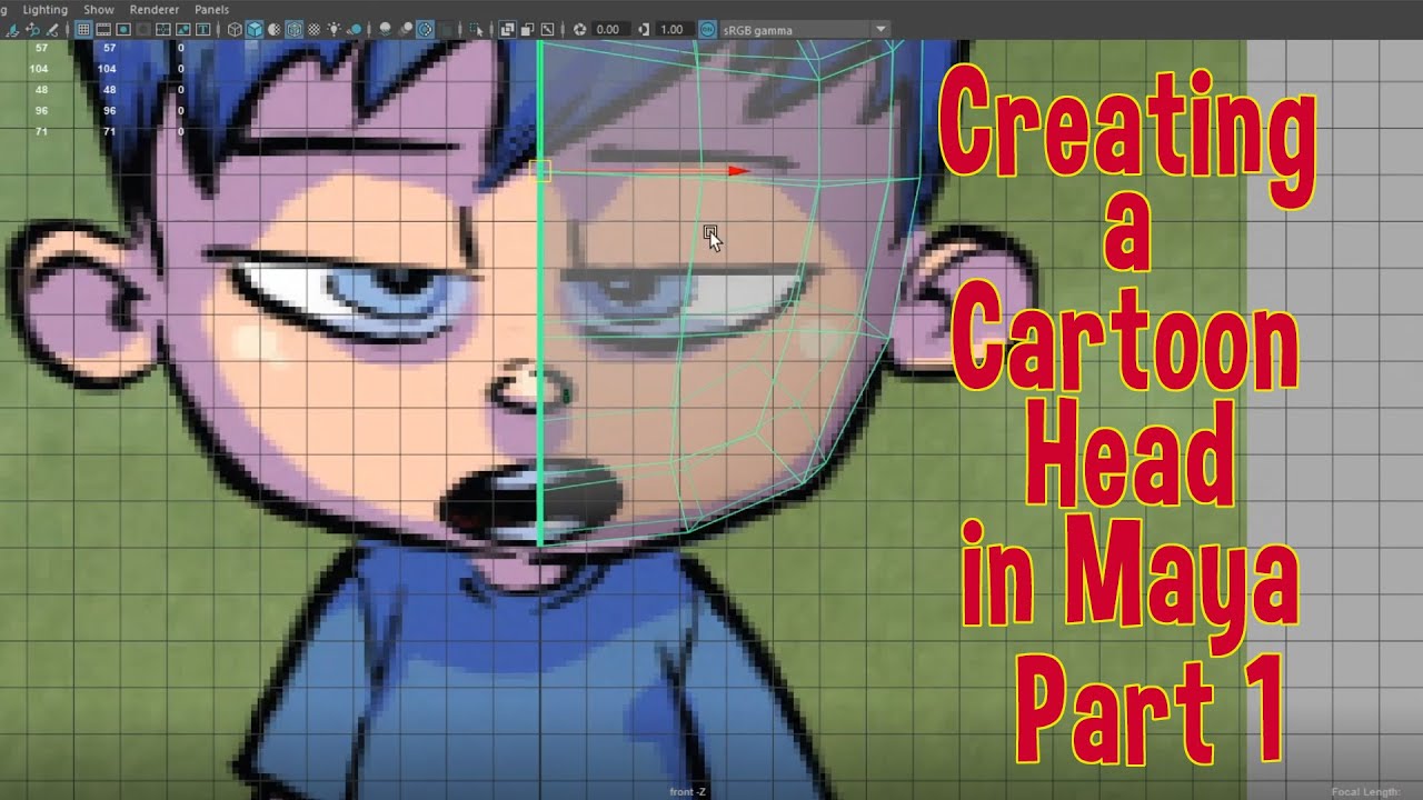 CREATING A CARTOON HEAD IN MAYA PART 1 - YouTube