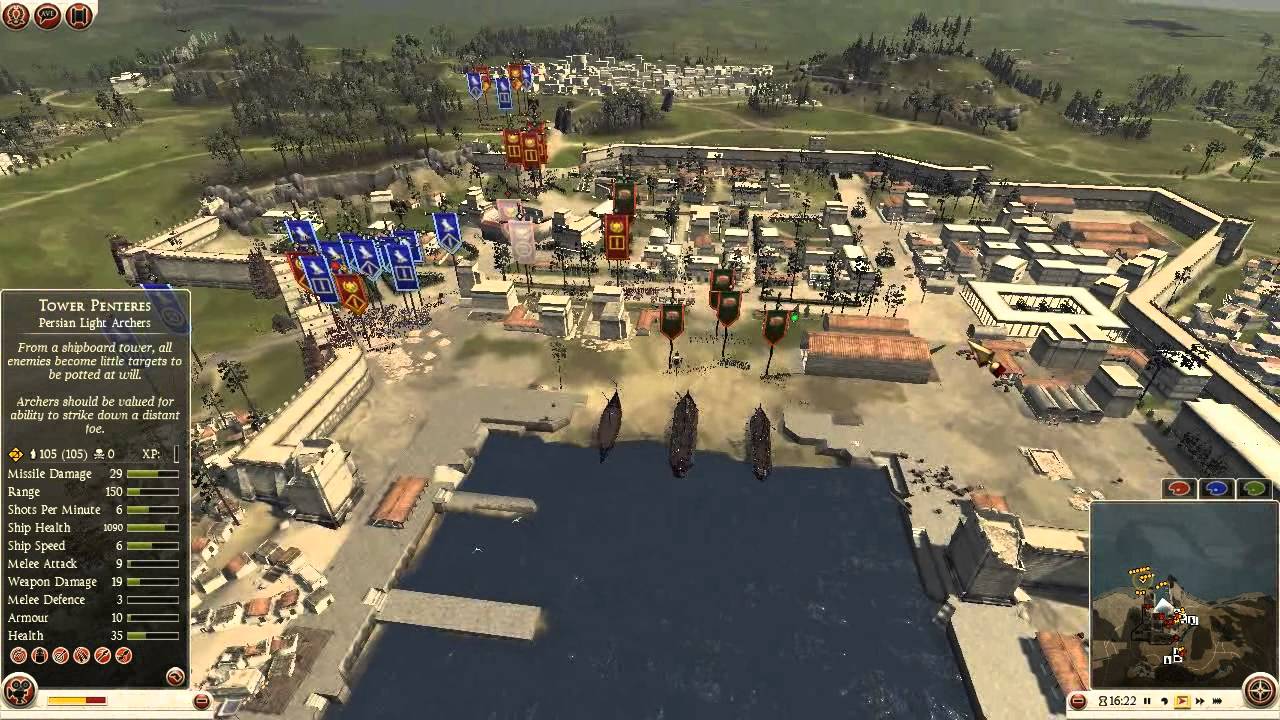 Total War Rome 2 #48 2vs2 Port Assault Bactria - YouTube