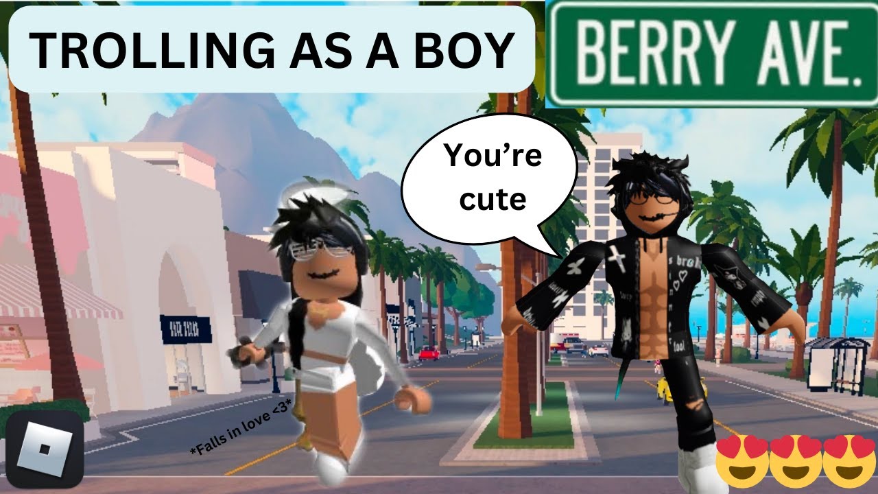 TROLLING AS A BOY IN BERRY AVENUE | Roblox - YouTube
