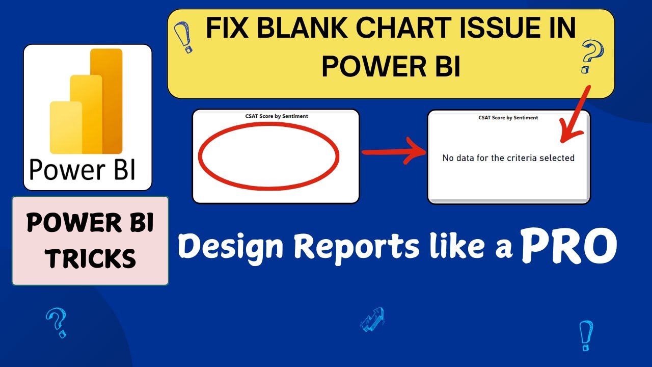 FIX Blank chart Issue in Power BI 📊 | Show Alternate Text When Chart ...