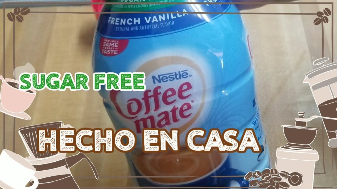 COMO HACER CREMA PARA CAFE SIN AZÚCAR - YouTube