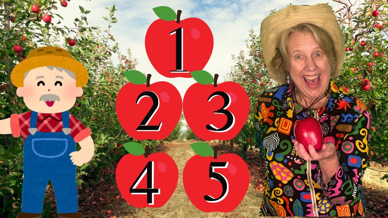 Farmer Brown 5 Red Apples | l Counting Song for Kids | Ziggity Zag ...