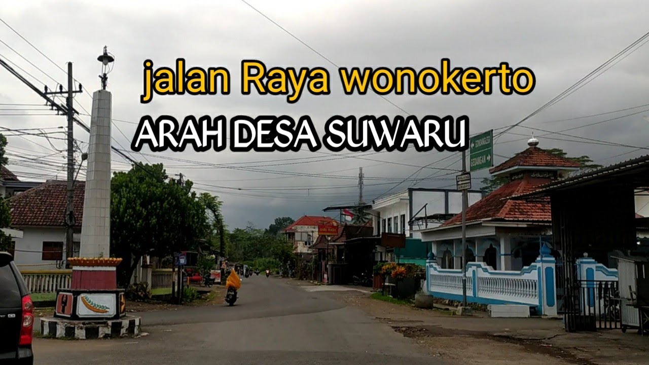 jalan raya wonokerto arah desa suwaru - YouTube