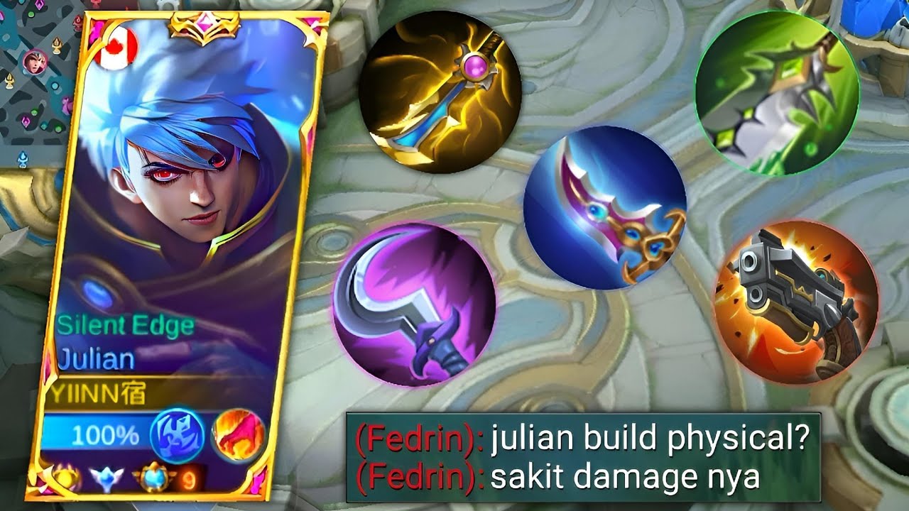 JULIAN FULL BUILD PHYSICAL DAMAGE NYA SAKIT BGT!! TOP GLOBAL JULIAN ...