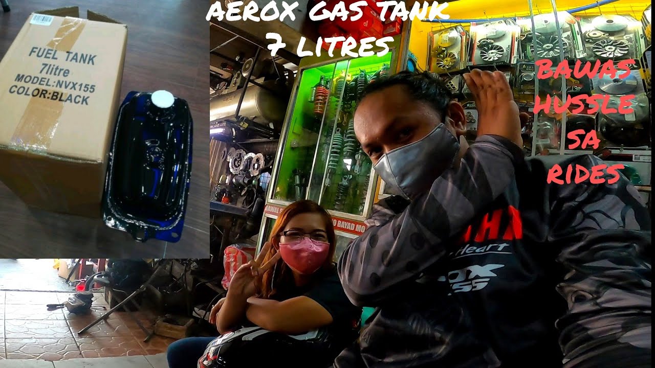 Aerox 155 7 litres gas tank upgrade - YouTube