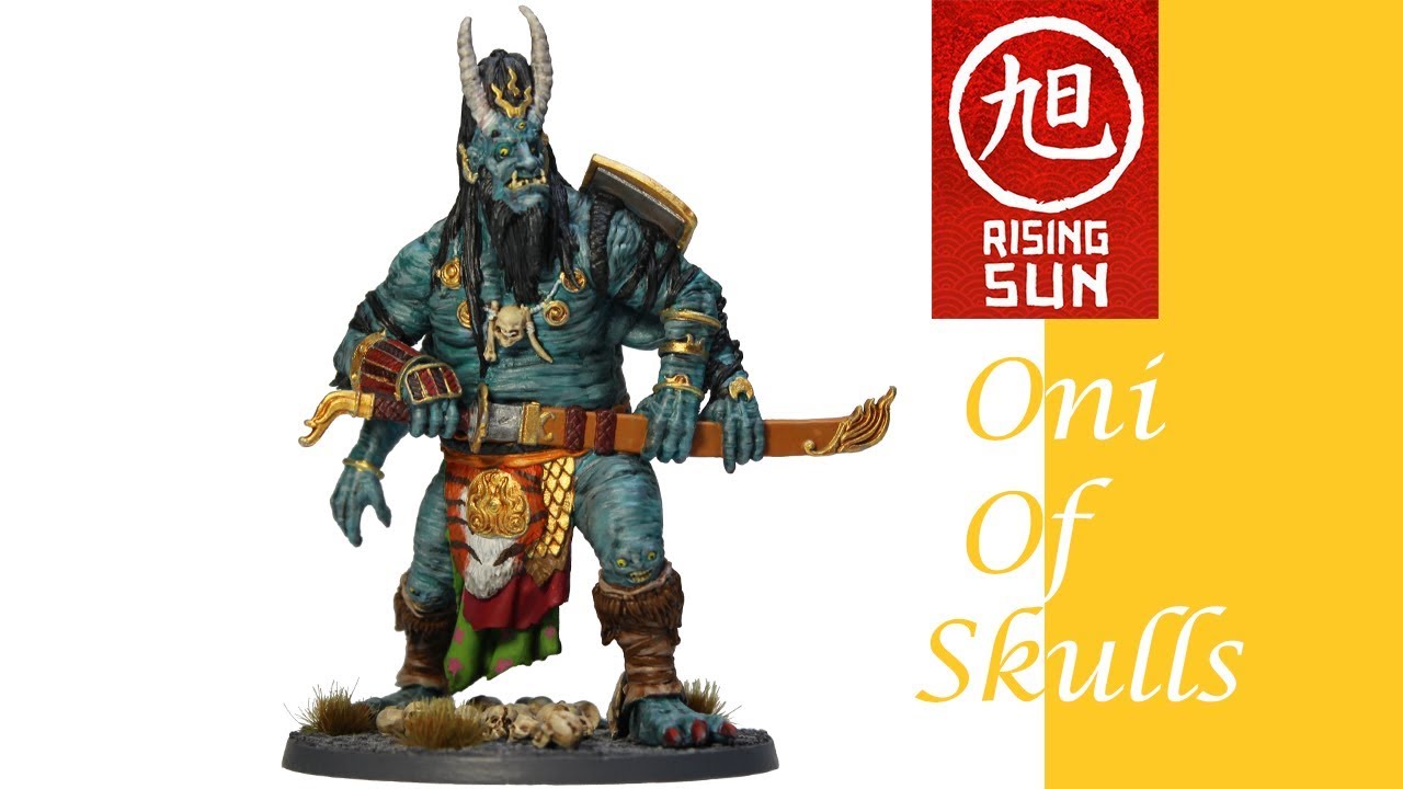 Rising Sun Painting: Oni of Skulls - YouTube