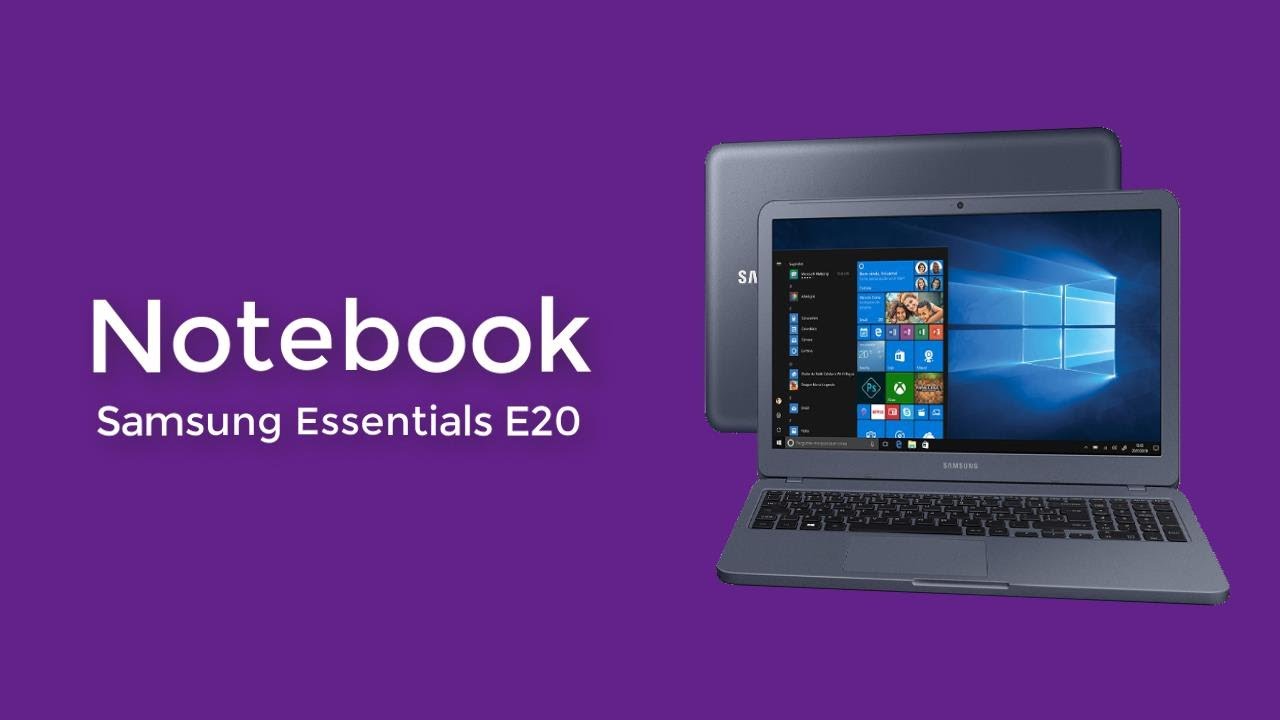 Notebook Samsung Essentials E20 Intel Dual Core Metallic Titanium ...