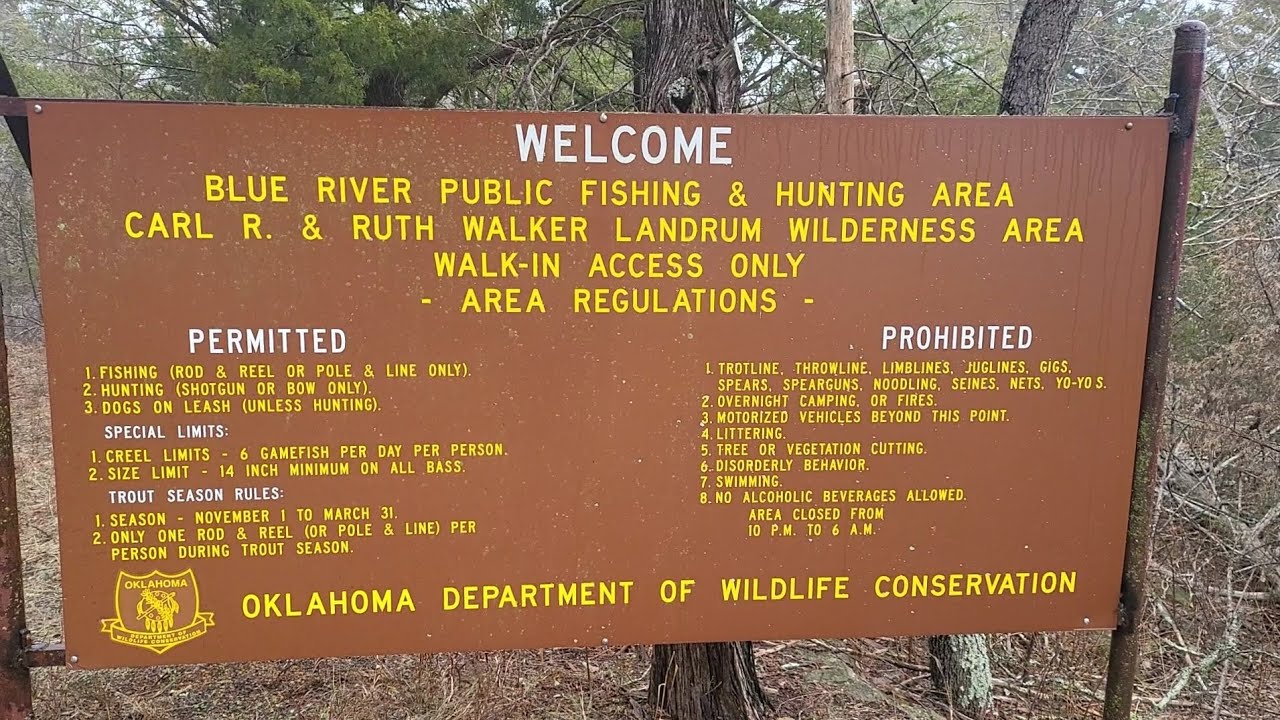 Fishing the "Southern Wilderness" at the Blue river near Tishomingo ...