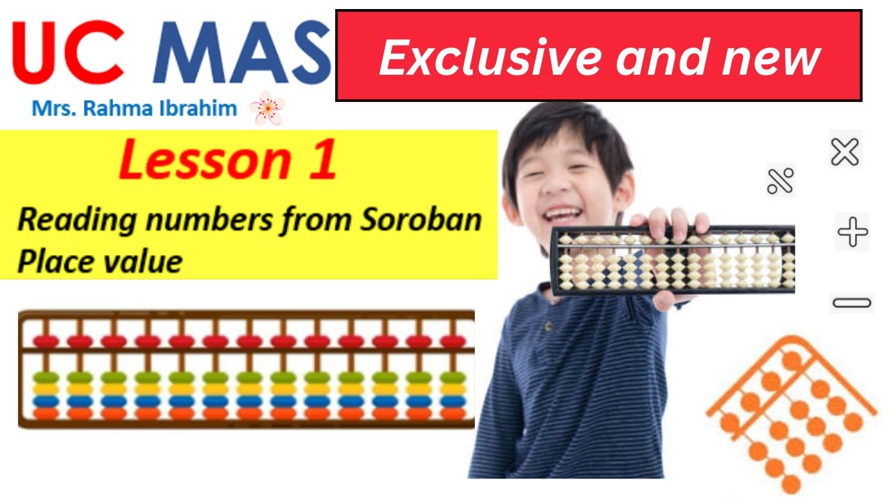 كورس يوسي ماس للاطفال المستوي الاول باستخدام العداد الدرس1 2024 | uc math - YouTube