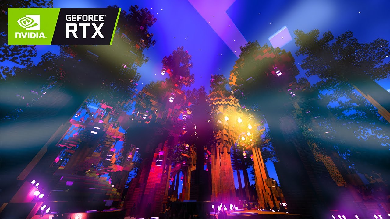 Minecraft RTX 3090 Ray Tracing: Found a mysterious forest - YouTube