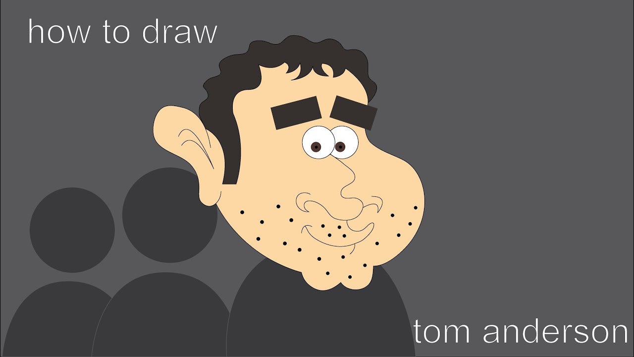 how to draw tom anderson - YouTube