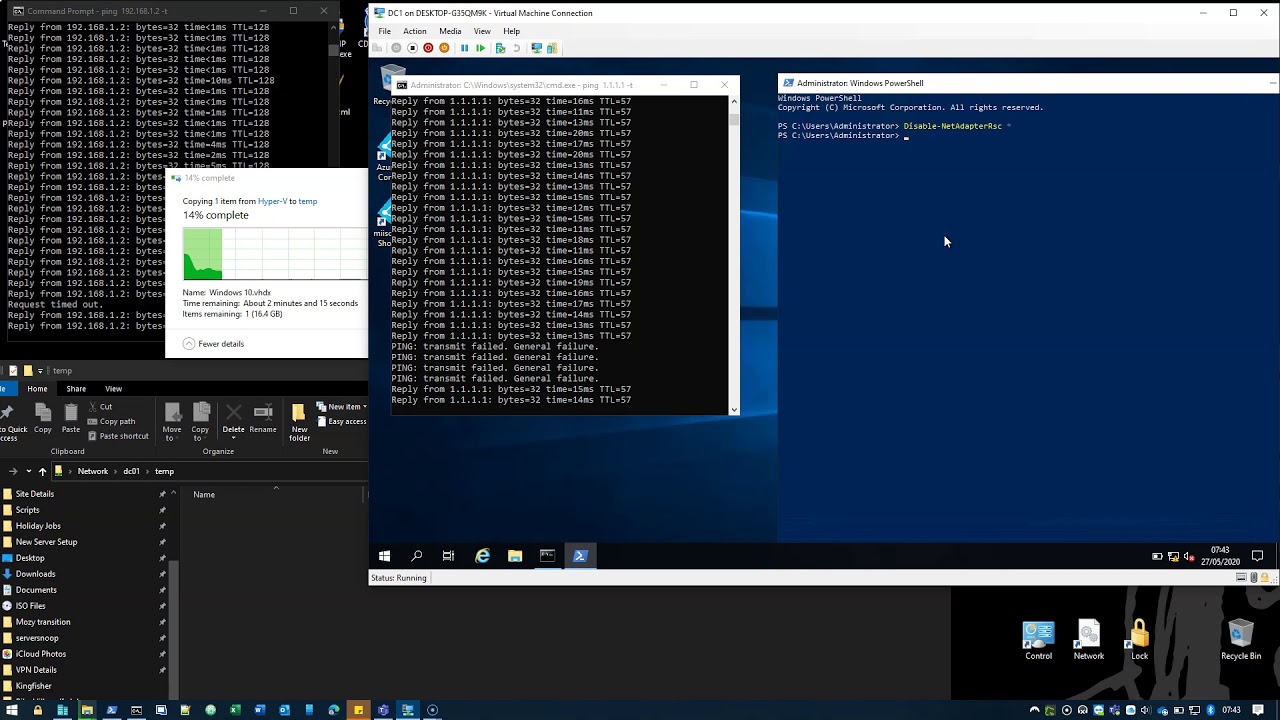 Disable-NetAdaptorRSC on Windows Server 2019 - YouTube