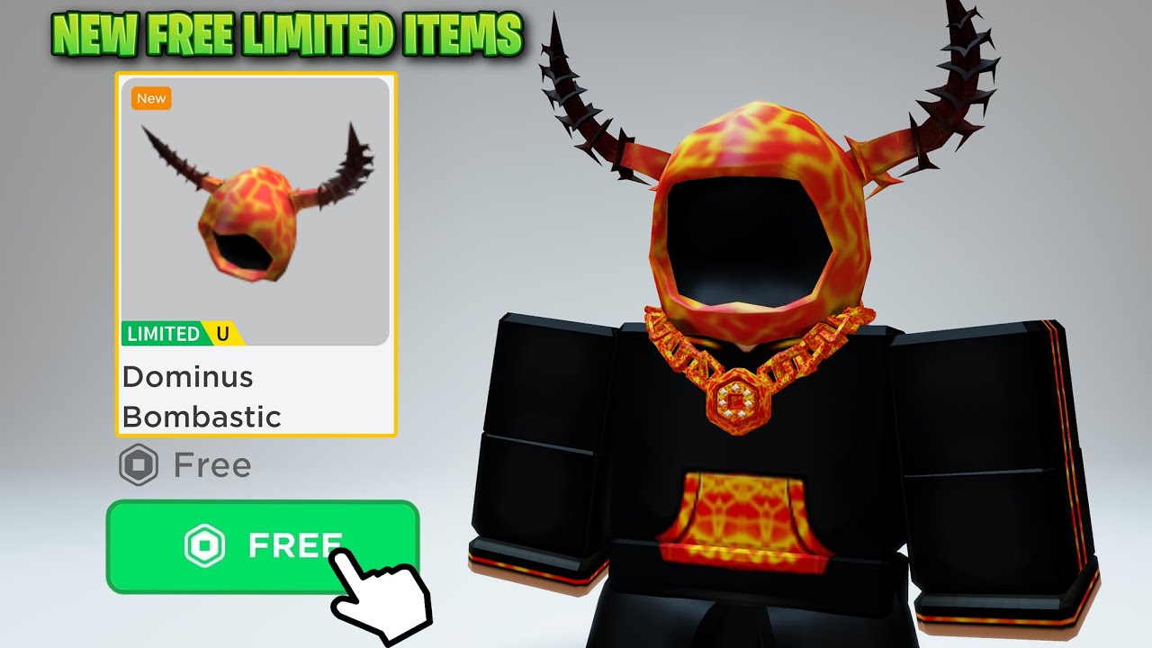 NEW ROBLOX FREE ITEMS + FREE LIMITED (DOMINUS)💀😱🔥 - YouTube