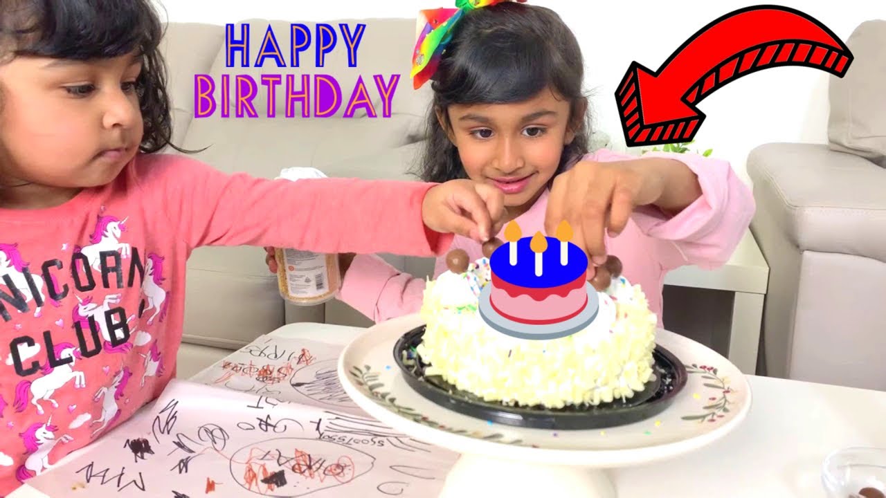 Happy Birthday Cake Surprise Party with Toys Anaya - YouTube