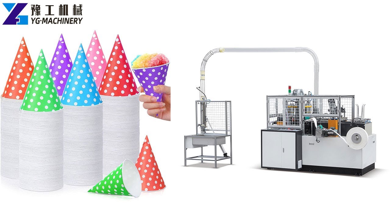 How to make conical paper cup? | Conical Paper Cup Machine | Ice Cream ...