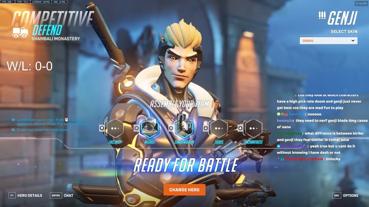 New Genji Skin Genos New Patch Balane Necros Genji Overwatch 2 Season 3 Youtube