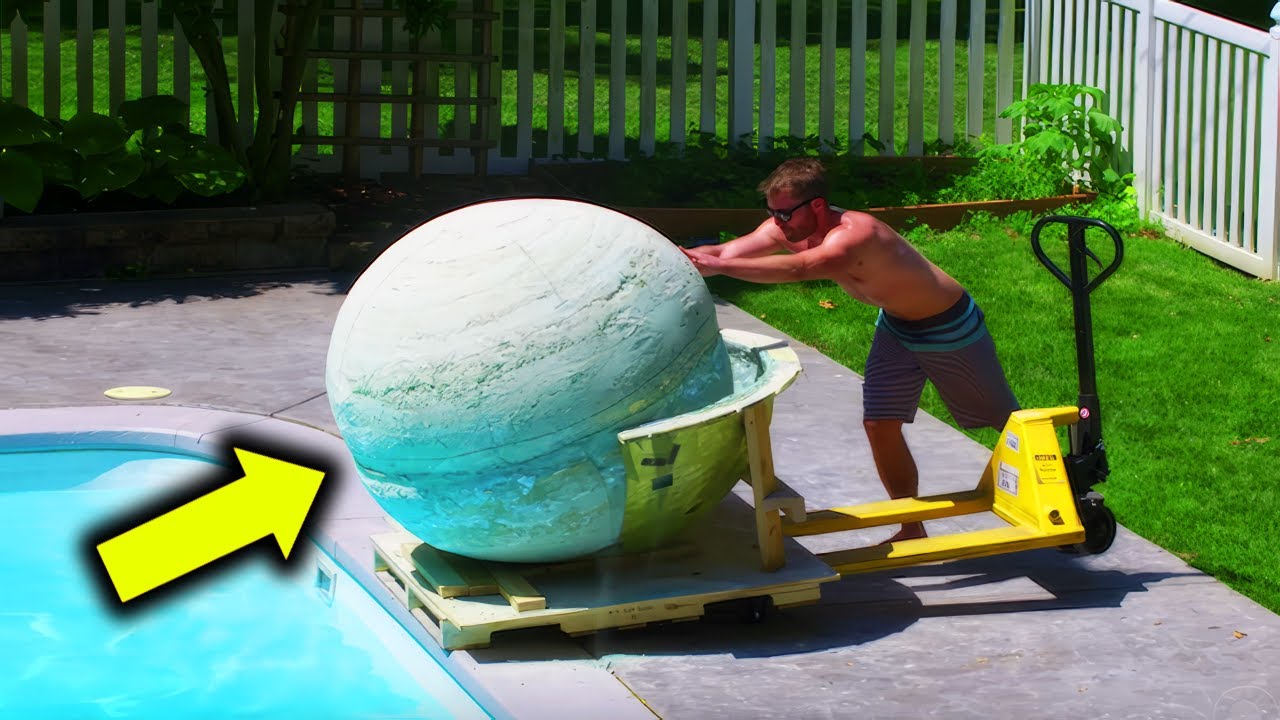 Man Is Sick Of Neighbours Using His Pool So He Does This - YouTube