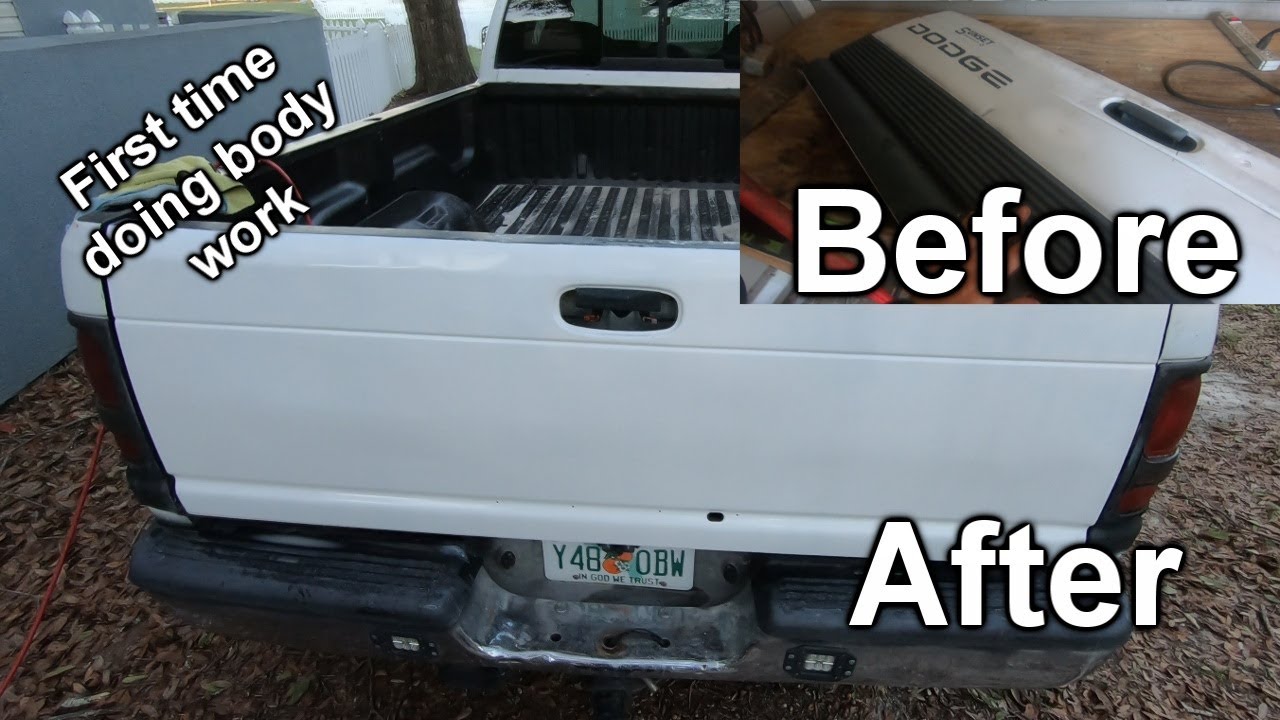 Restoring my 2nd Gen Dodge Tailgate on The CHEAP! | Looks so clean ...