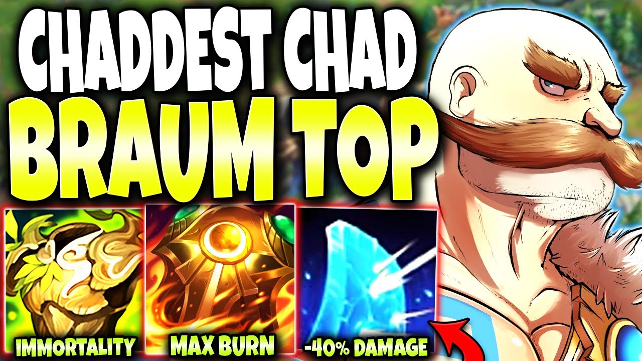 Braum Top Lane is the CHADDEST of all CHADS 💪 Braum with this Build is ...
