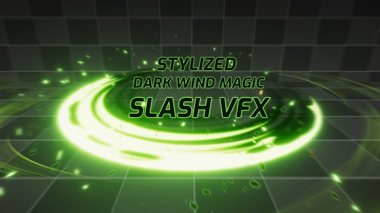 Stylized Dark Wind Magic Slash VFX presentation - YouTube