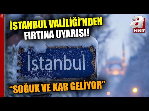 İstanbul İçin Kritik Uyarı: Soğuk Ve Kar Geliyor! | A Haber