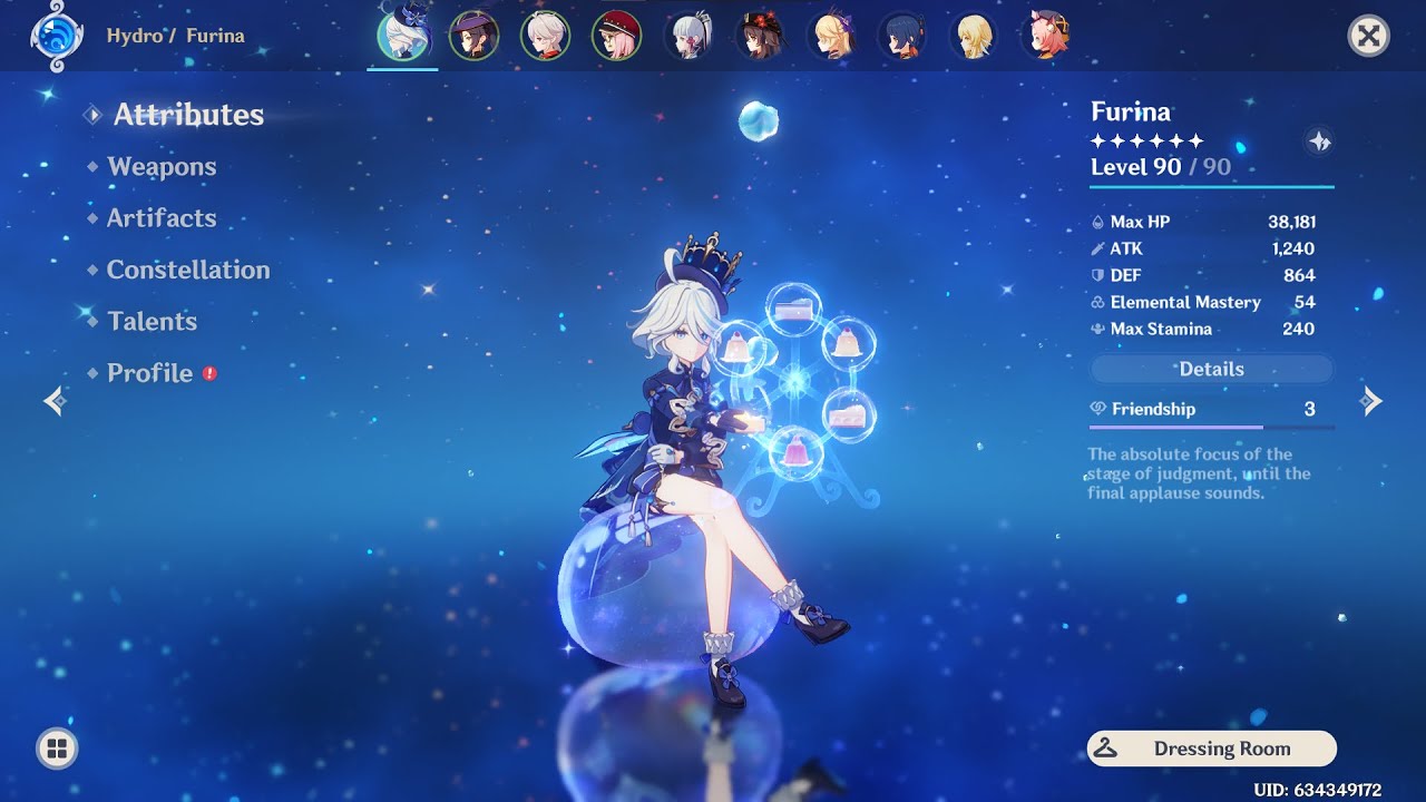 Furina Level 90 C2 Damage & Build Showcase - YouTube