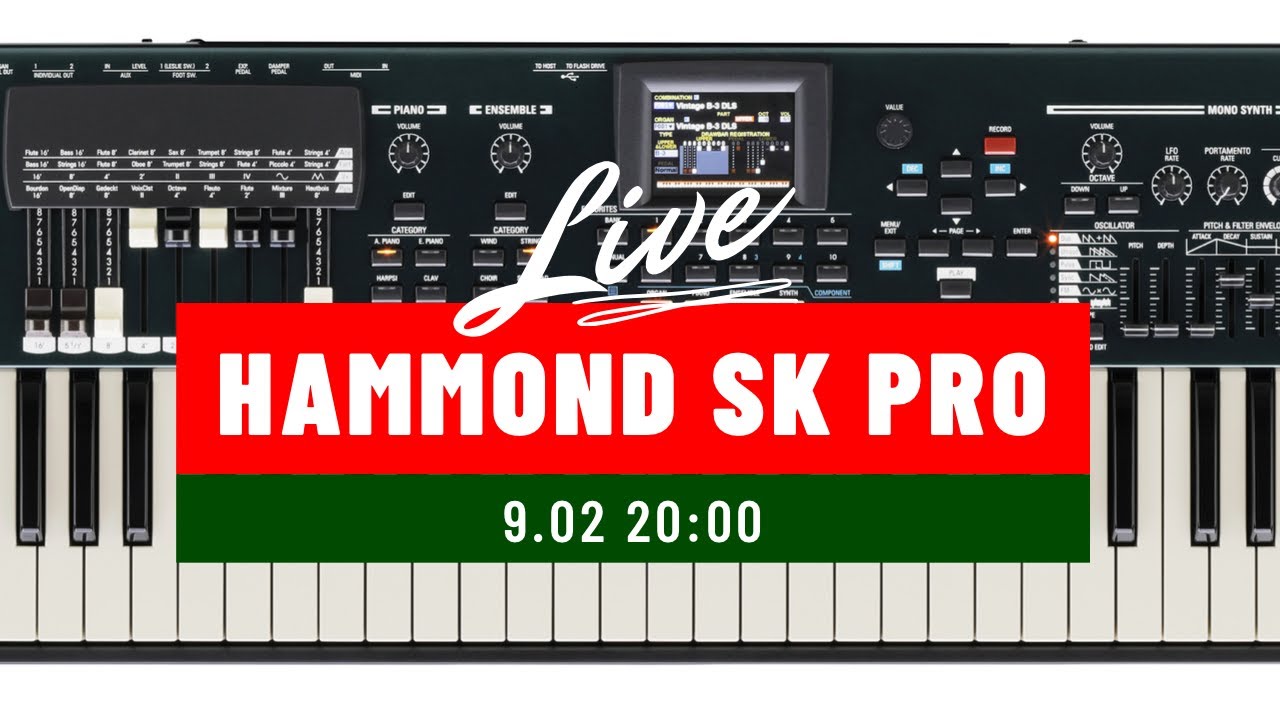 HAMMOND SK PRO LIVE - YouTube