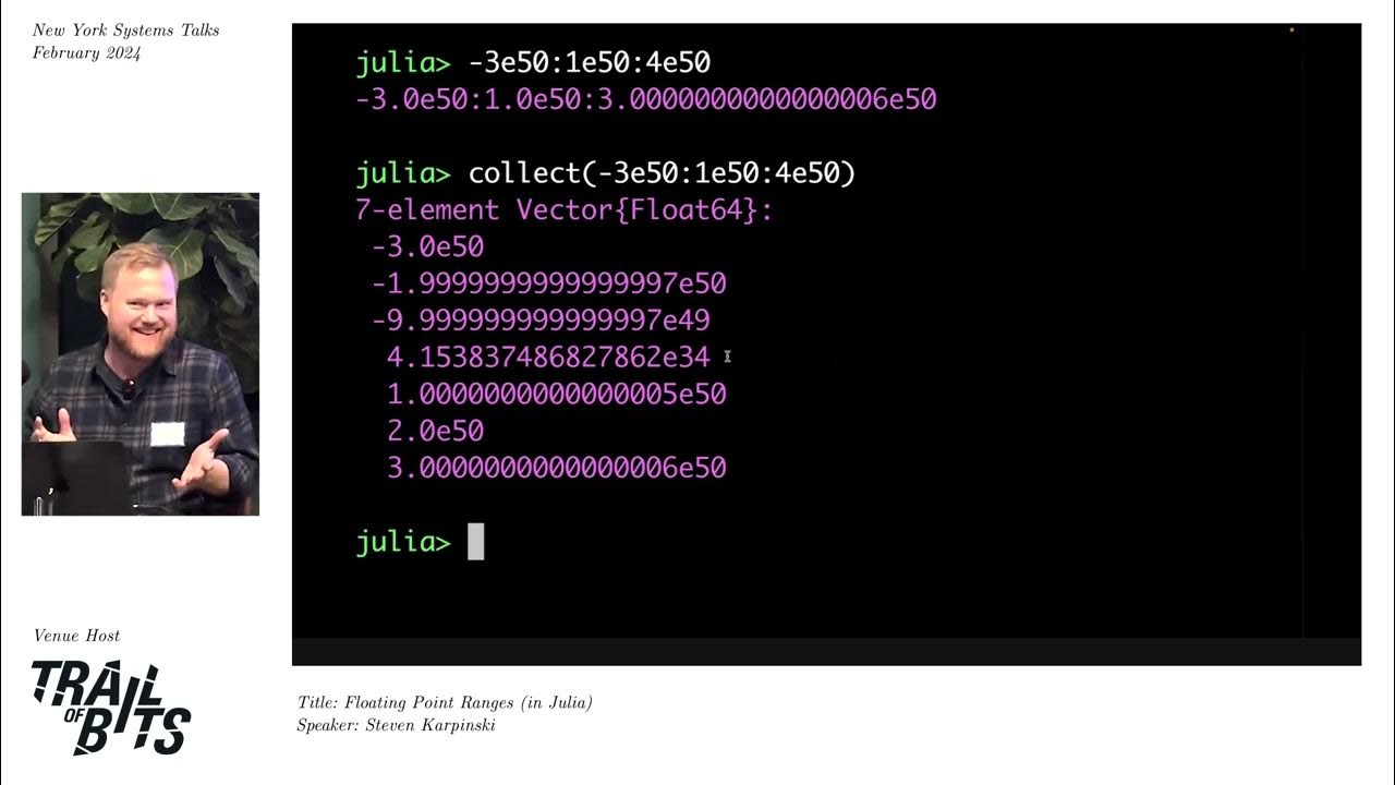 Floating Point Ranges (in Julia) by Stefan Karpinski - YouTube