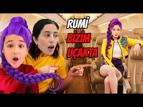RUMİ İLE AYNI UÇAKTAYIZ ESRA VE NİL ÇOK ŞAŞIRDI