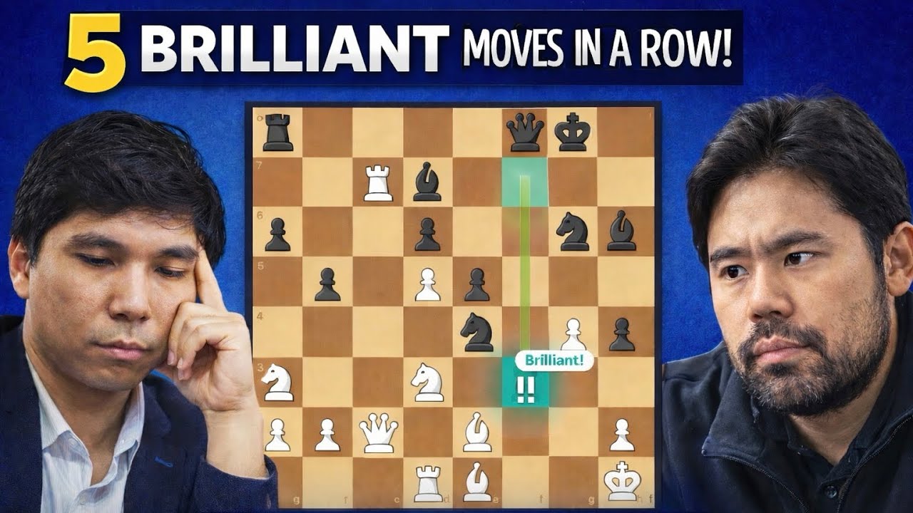 “5 Brilliant Moves in a Row! Hikaru Nakamura Shocks Wesley So” - YouTube