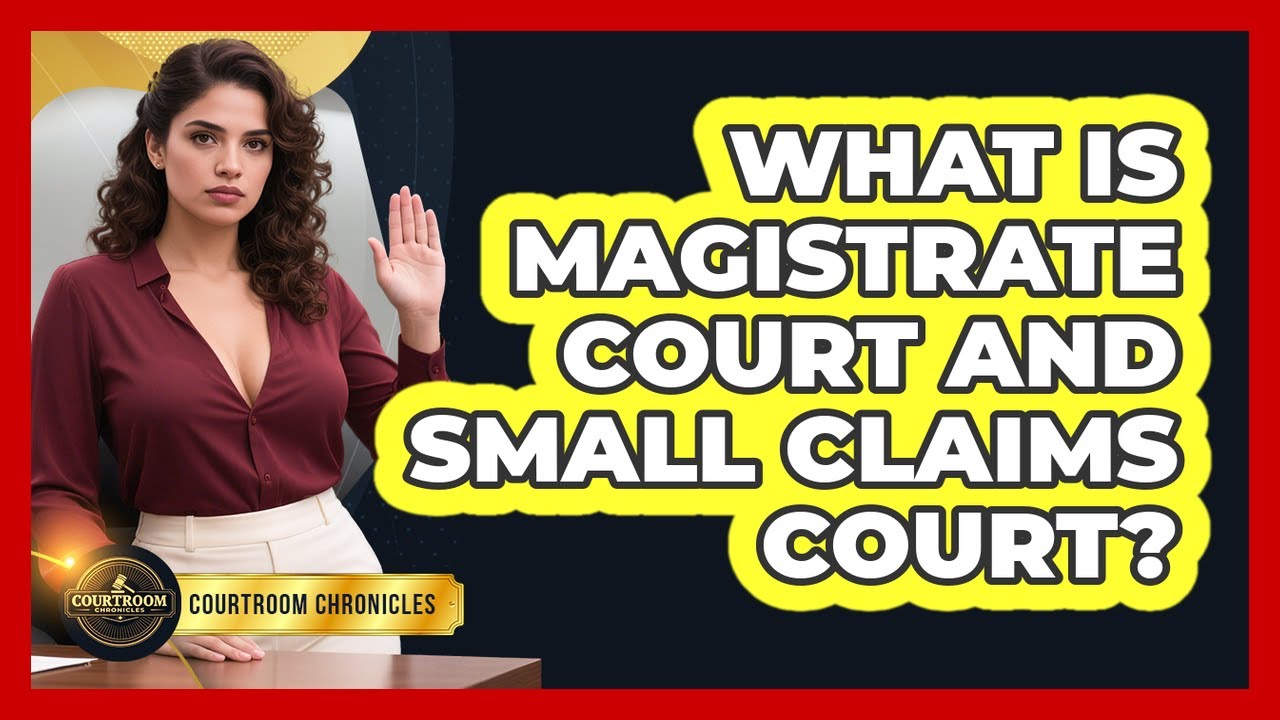 What Is Magistrate Court And Small Claims Court? - Courtroom Chronicles ...