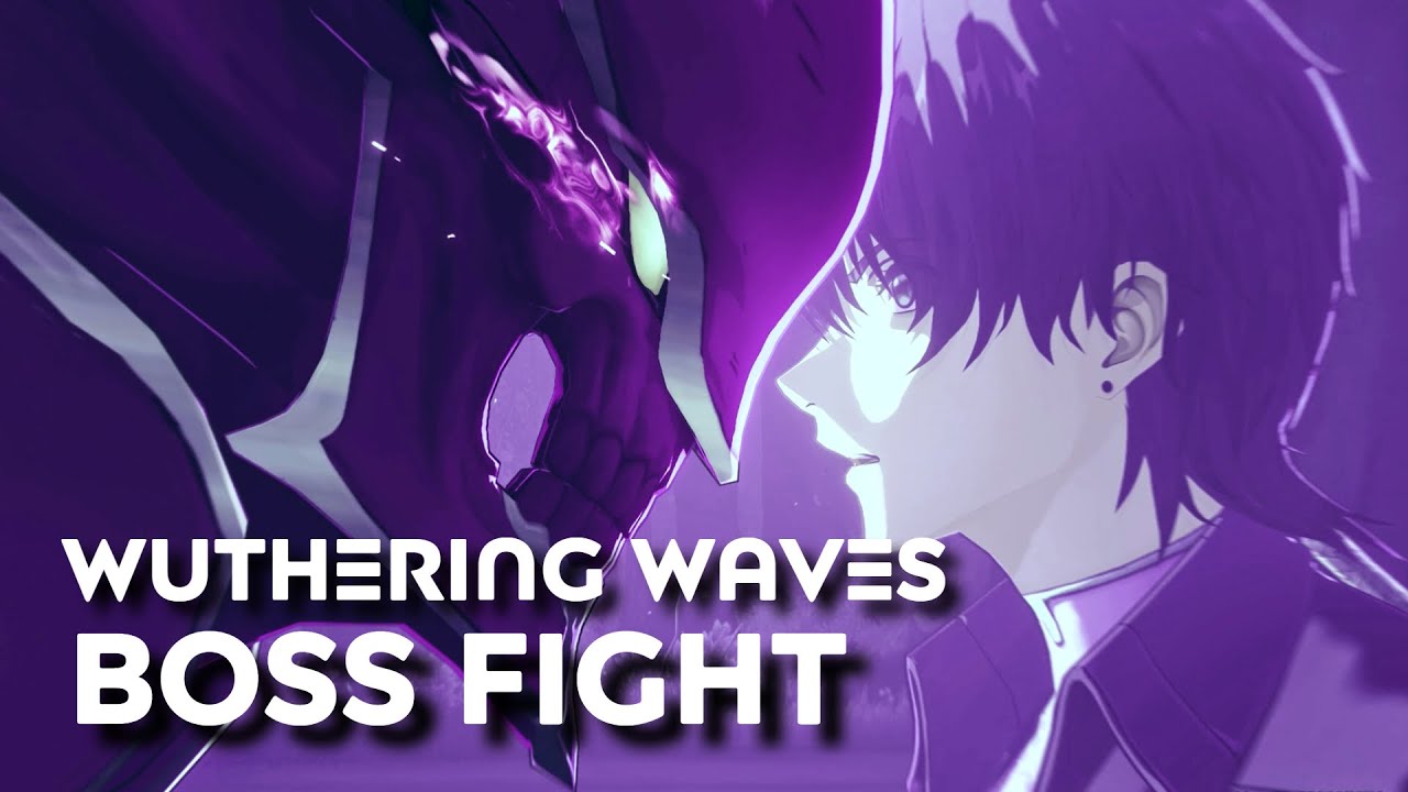 Fighting the first boss in the Wuthering Waves - YouTube
