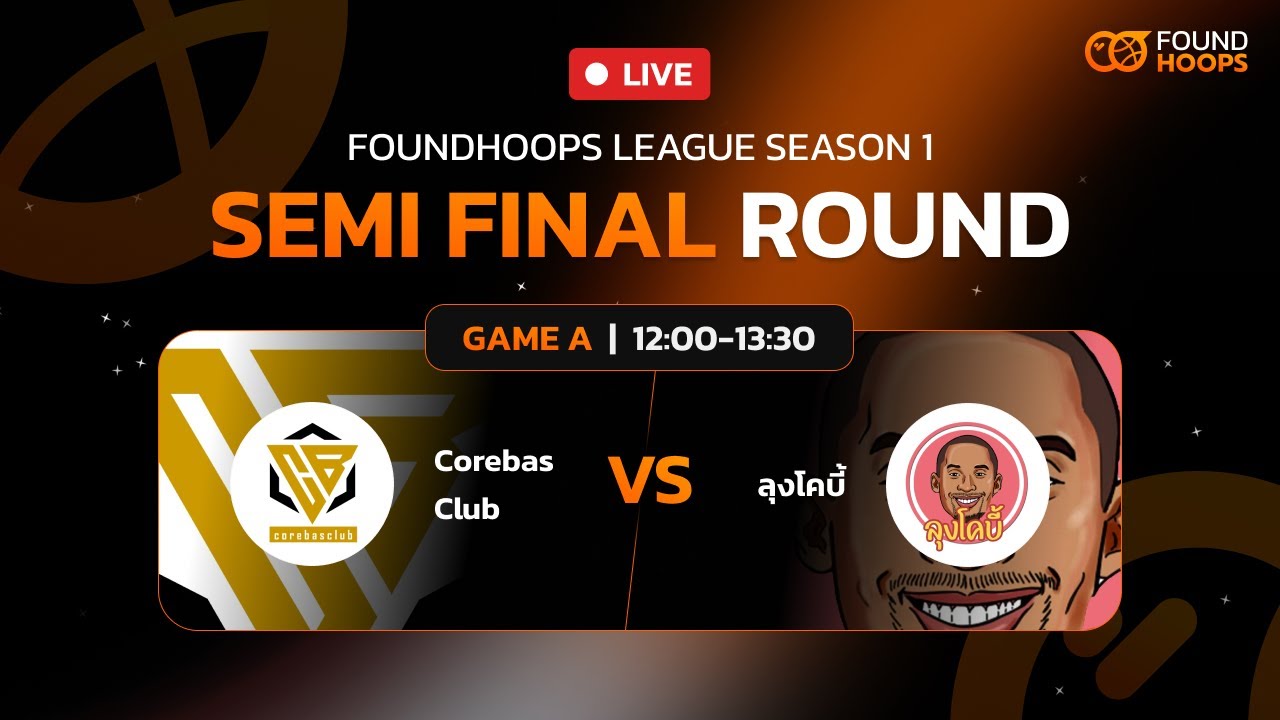 Corebasclub VS ลุงโคบี้ - FoundHoops SS1 (Semi Finals) - YouTube