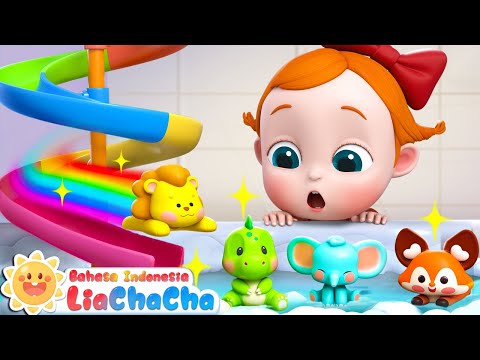 Bermain di Kamar Mandi | Lagu Mandi 🛁| Lagu Lucu | Lagu Anak-anak | LiaChaCha Bahasa Indonesia