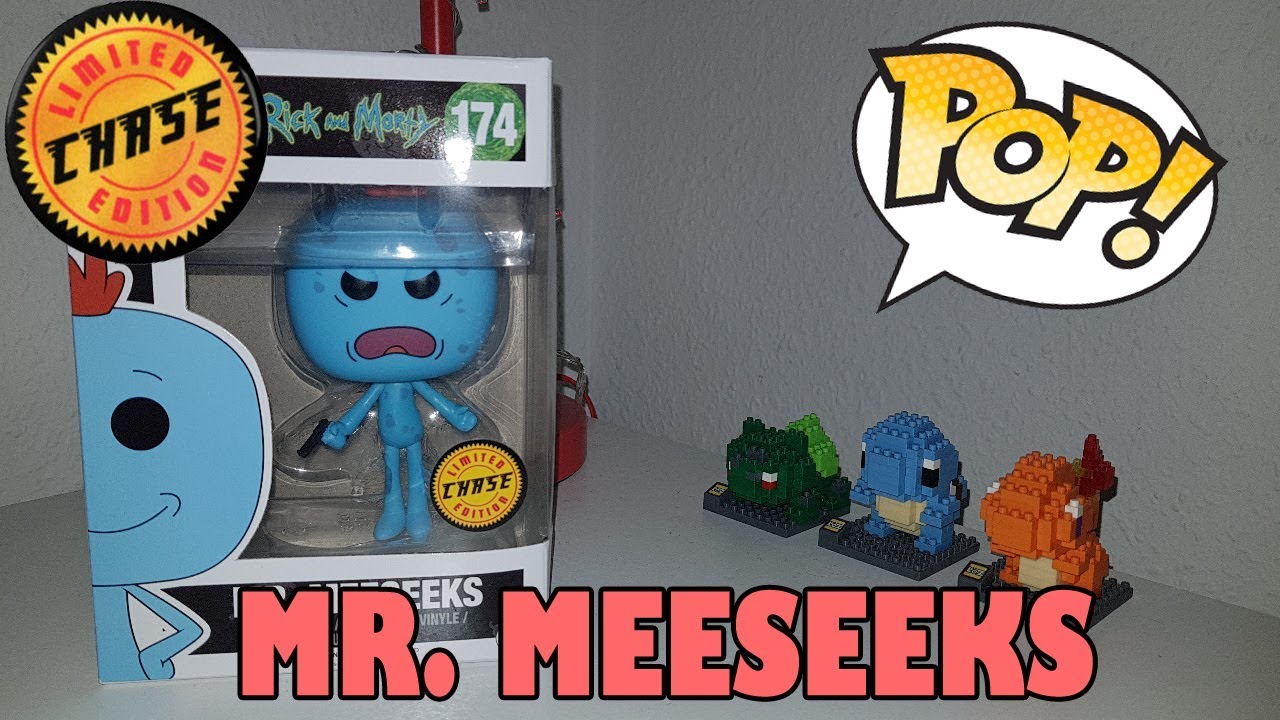 Funko Pop! - MR. MEESEEKS CHASE with Gun No. 174 - RICK AND MORTY ...