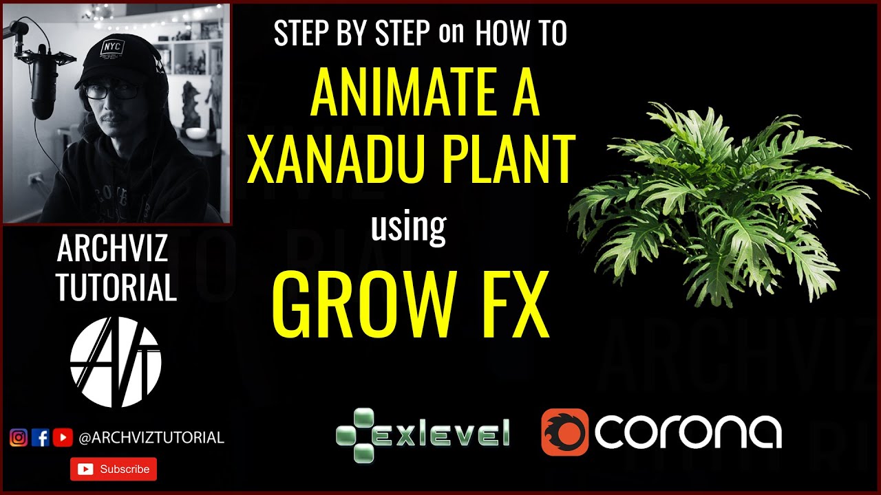 How to animate a Xanadu plant using GROWFX - YouTube
