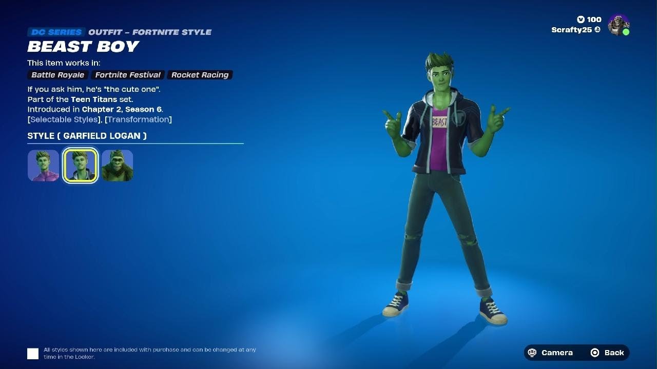 Fortnite beast boy bundle! - YouTube
