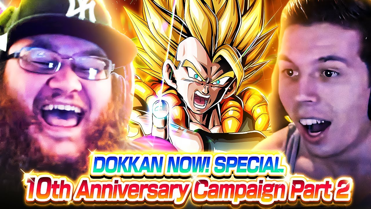 LIVE REACTION to Dokkan's 10th Anniversary Part 2 LR Animations w ...